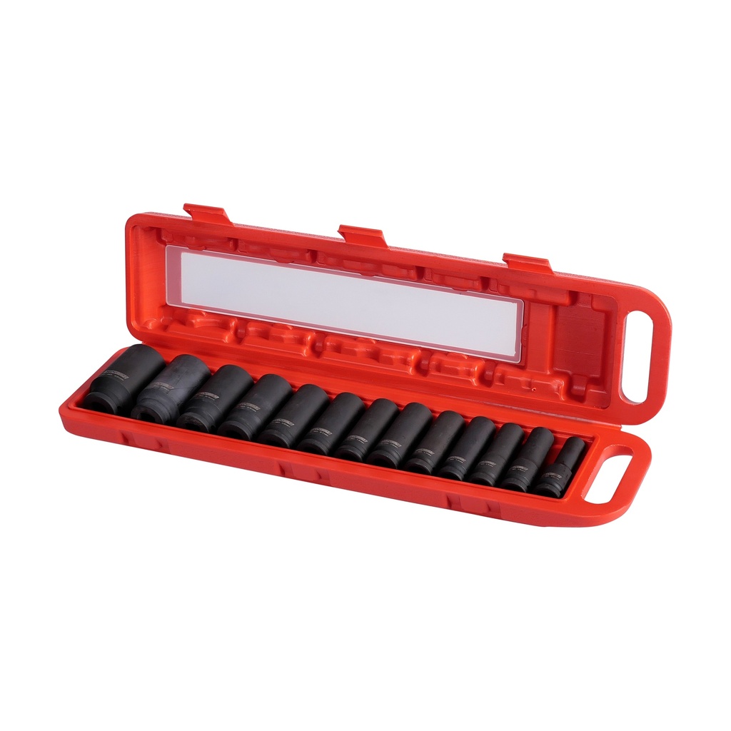 Doppenset impact 12 kant 1/2″ 13 dlg metrisch – ABC Tools